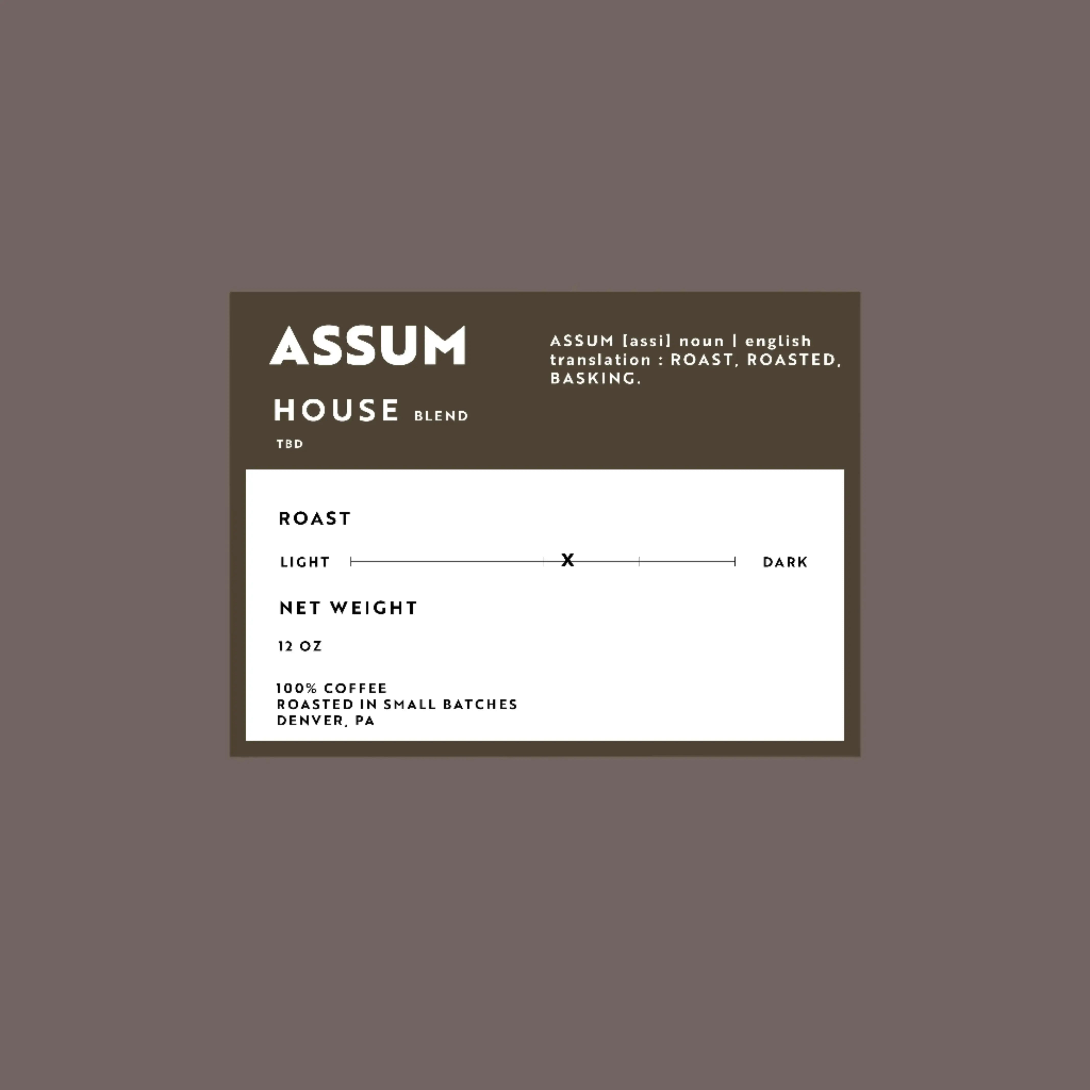 ASSUM house blend
